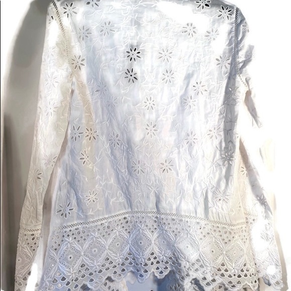 Polo Ralph Lauren | Jackets & Coats | Polo Ralph Lauren White Eyelet ...